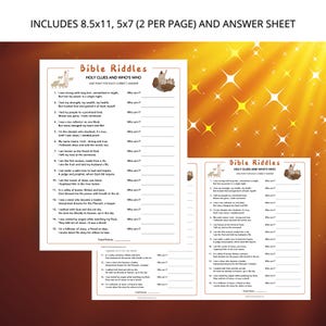 Bible Trivia Game, Sunday School Quiz, Church Game, Kids Bible Trivia ...