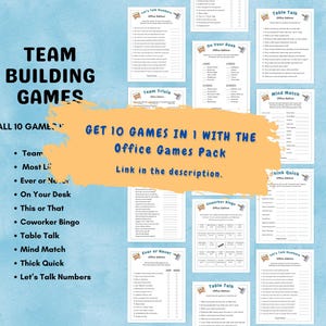 Staff Meeting Game – Printable Team Building Game With Coworker Most ...