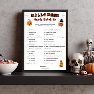 Halloween Game, Halloween Candy Match up Game, Candy Slogan Game ...