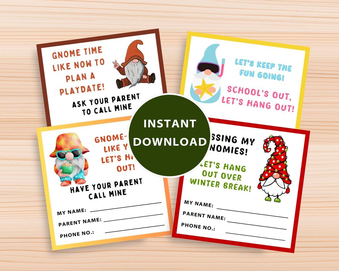 Play Date Cards for Kids, Playdate Cards, Lets Play Printable, Kids ...