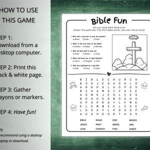 Sunday School Trivia, 1st Grade-2nd Grade, Kids Bible Trivia Game ...