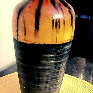 Dramatic Lava Drip Pottery Vase - Etsy