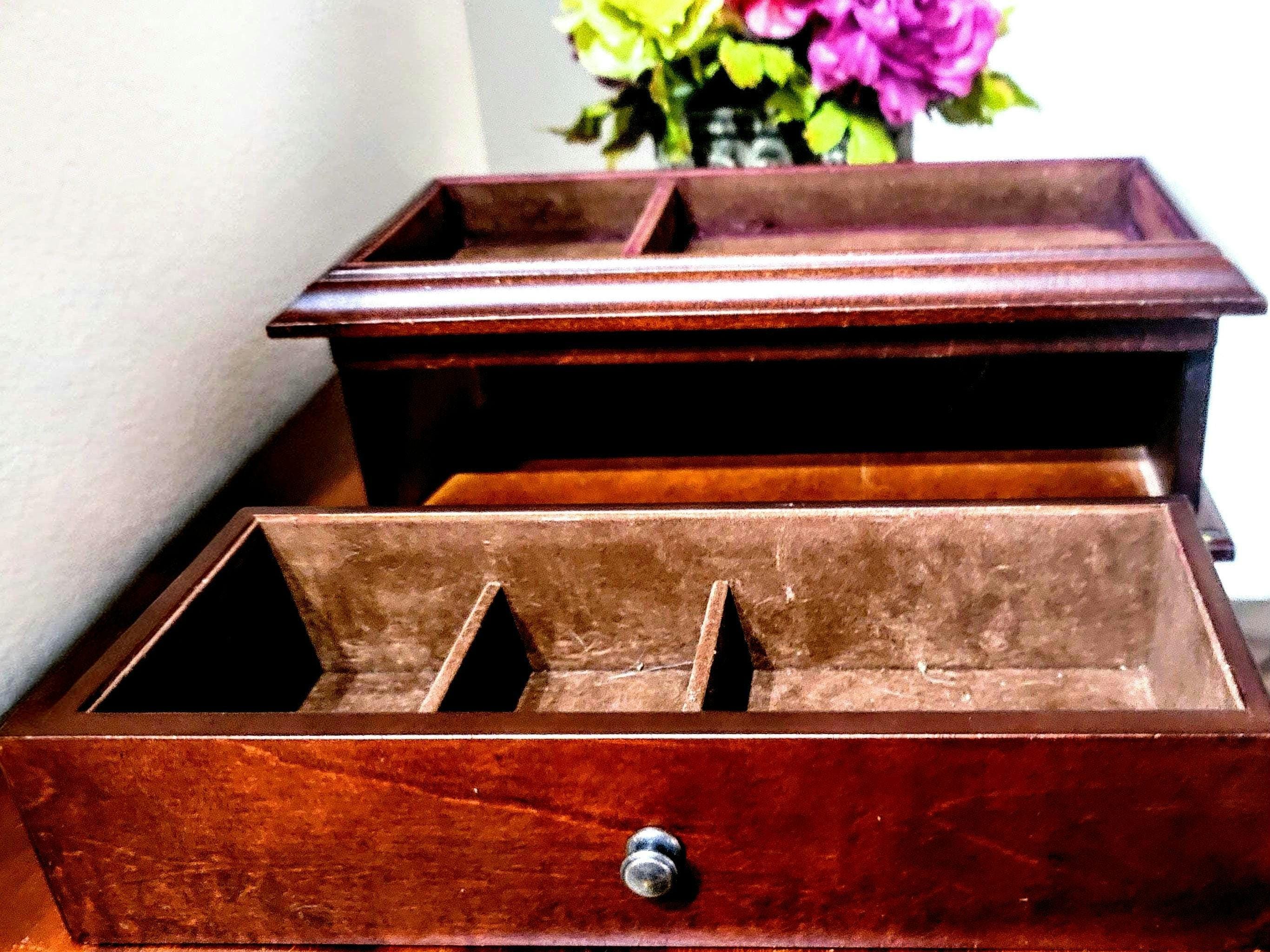 Bombay Wooden Jewelry Box - 1990s Valet Box - Etsy