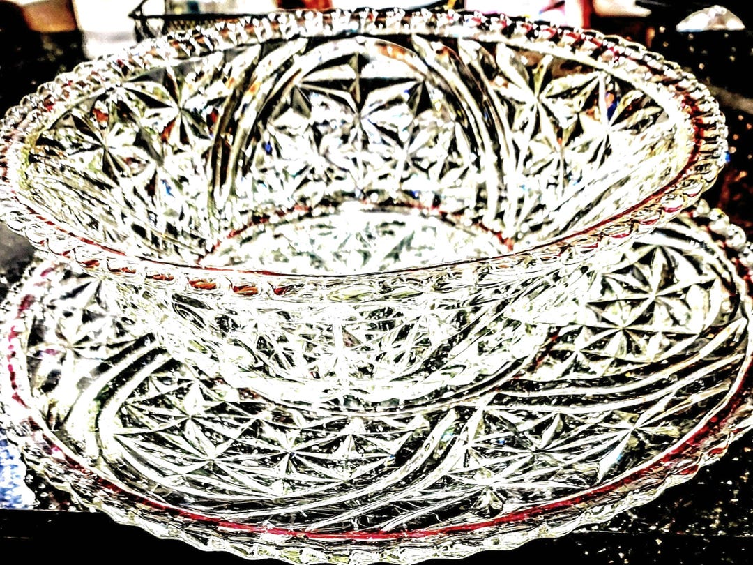 Platter & Bowl Set - Vintage 50s Exquisite Vintage Tableware - Etsy