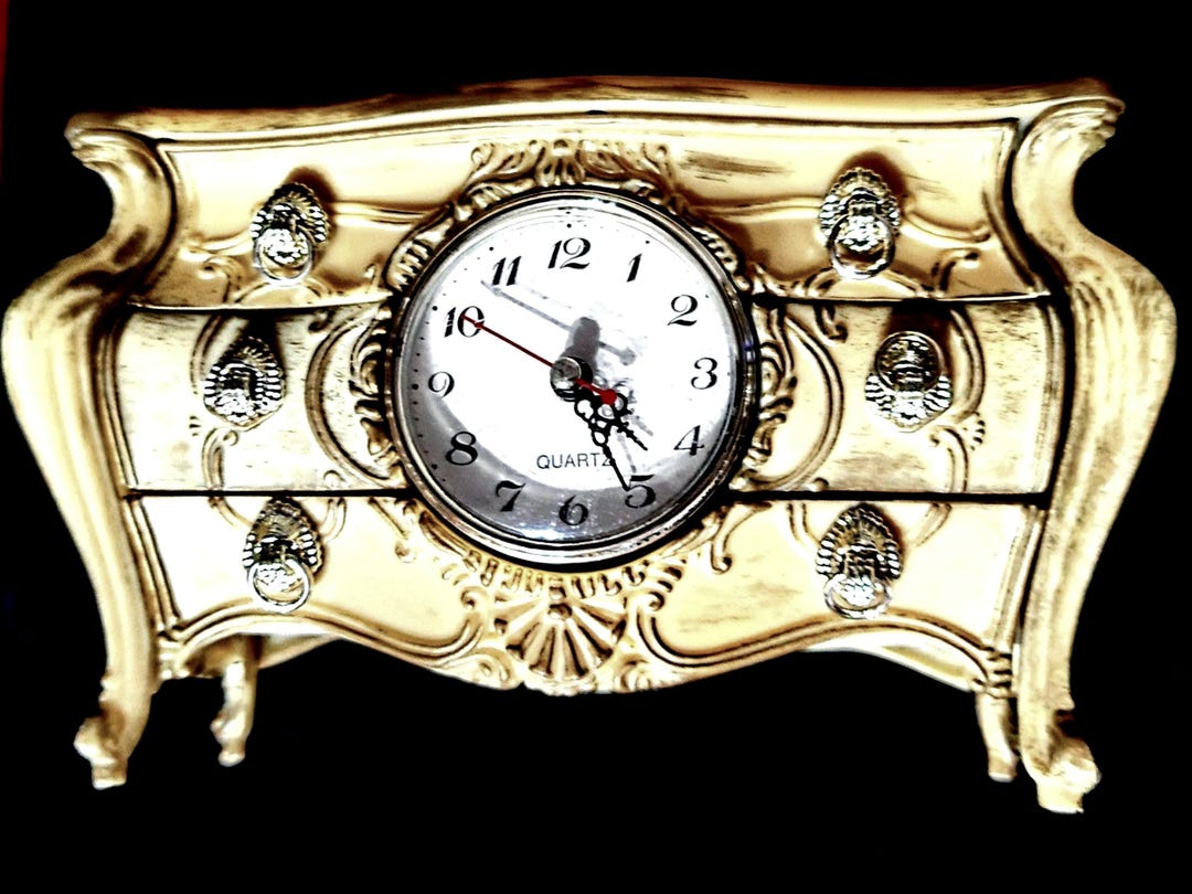 French Style Clock Jewelry Box – Vintage Inspired Design - Etsy