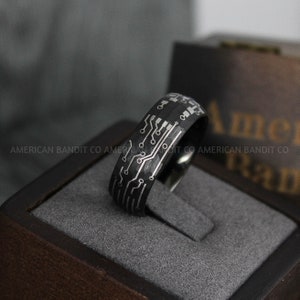 Circuit Board Ring, Gamer Ring, Gamer Jewelry, Circuit Board Wedding ...