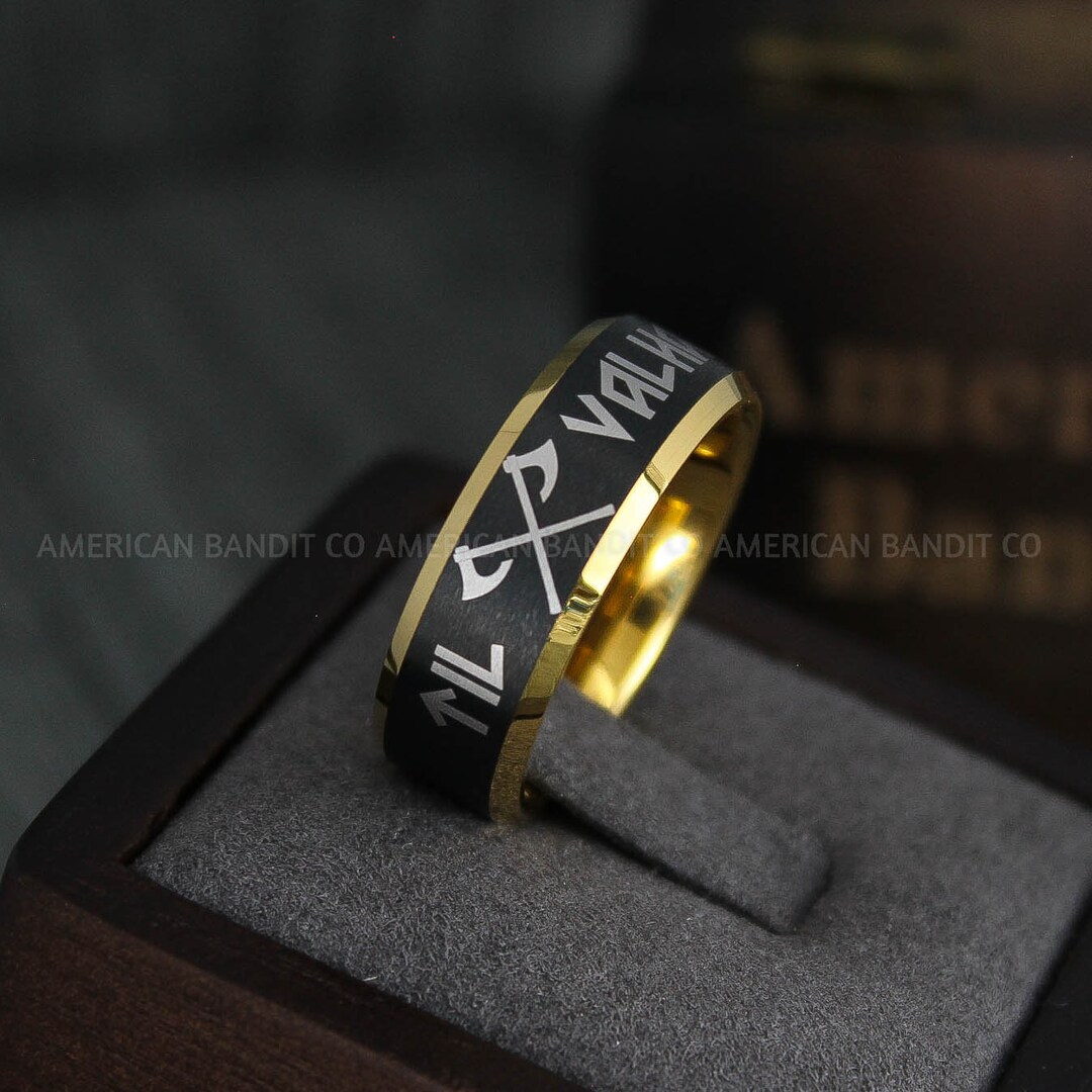 Til Valhalla Rings, Viking Rings, Runes Rings, Nordic Rings, Norsemen ...