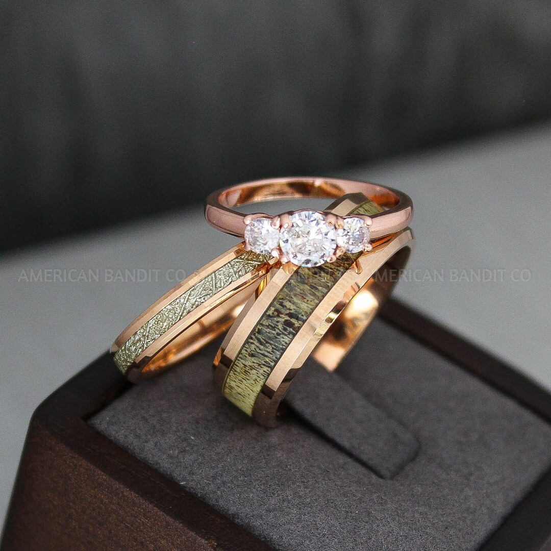 Deer Antler Ring, Antler Wedding Band, Deer Hunting Ring, Deer Hunting ...