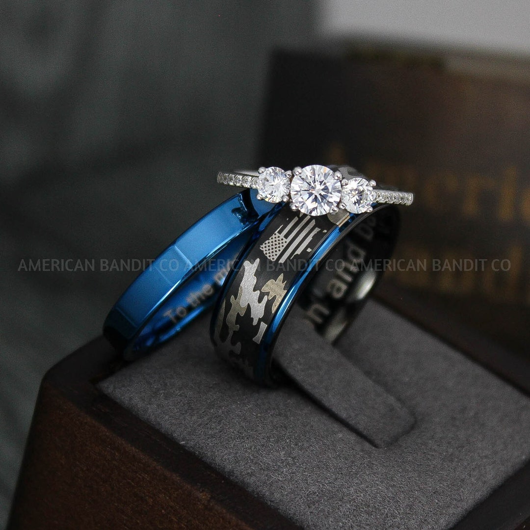 Camo Rings, Army Rings, Military Ring, Military Jewelry, Army Couple ...