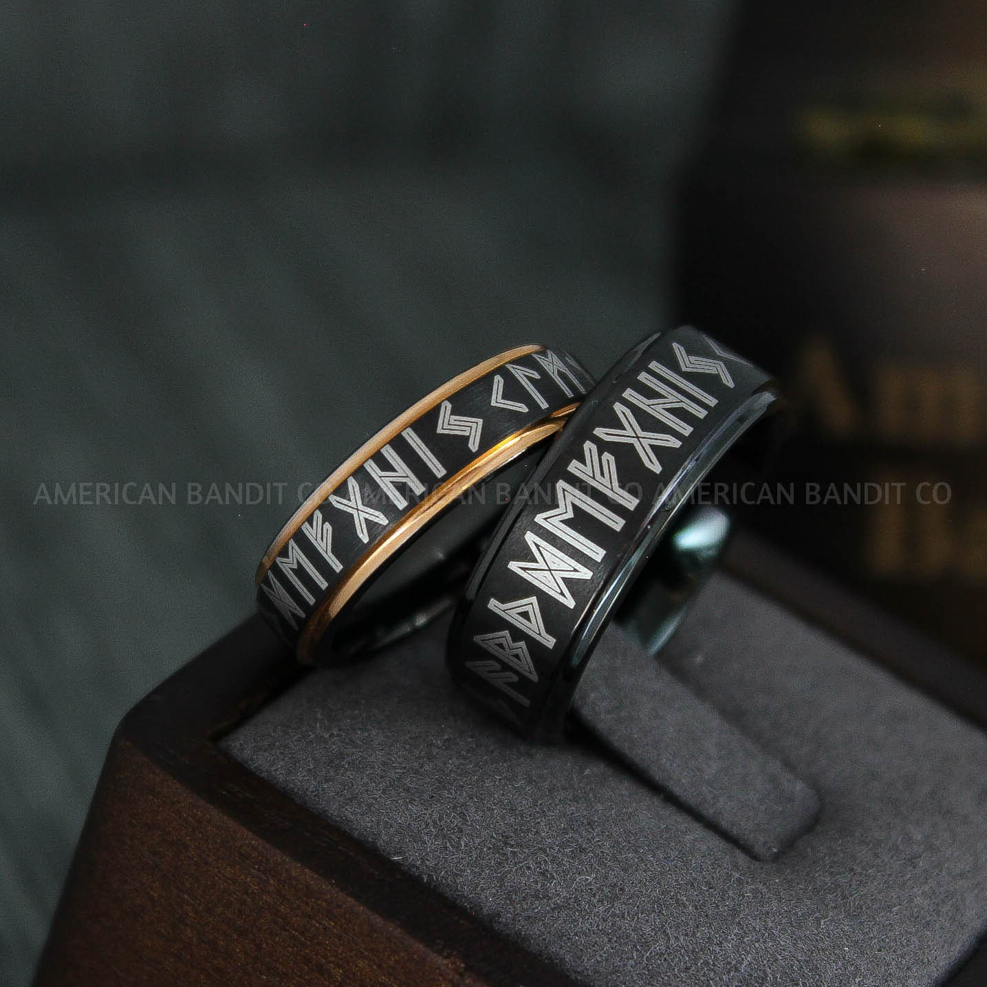 Vikings Wedding Rings, Vikings Rings, Viking Runes Rings, Couple Set ...