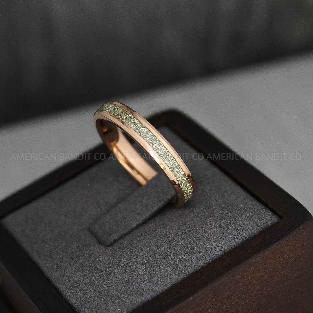 Meteorite Ring, Meteorite Wedding Ring, Meteorite Wedding Band ...