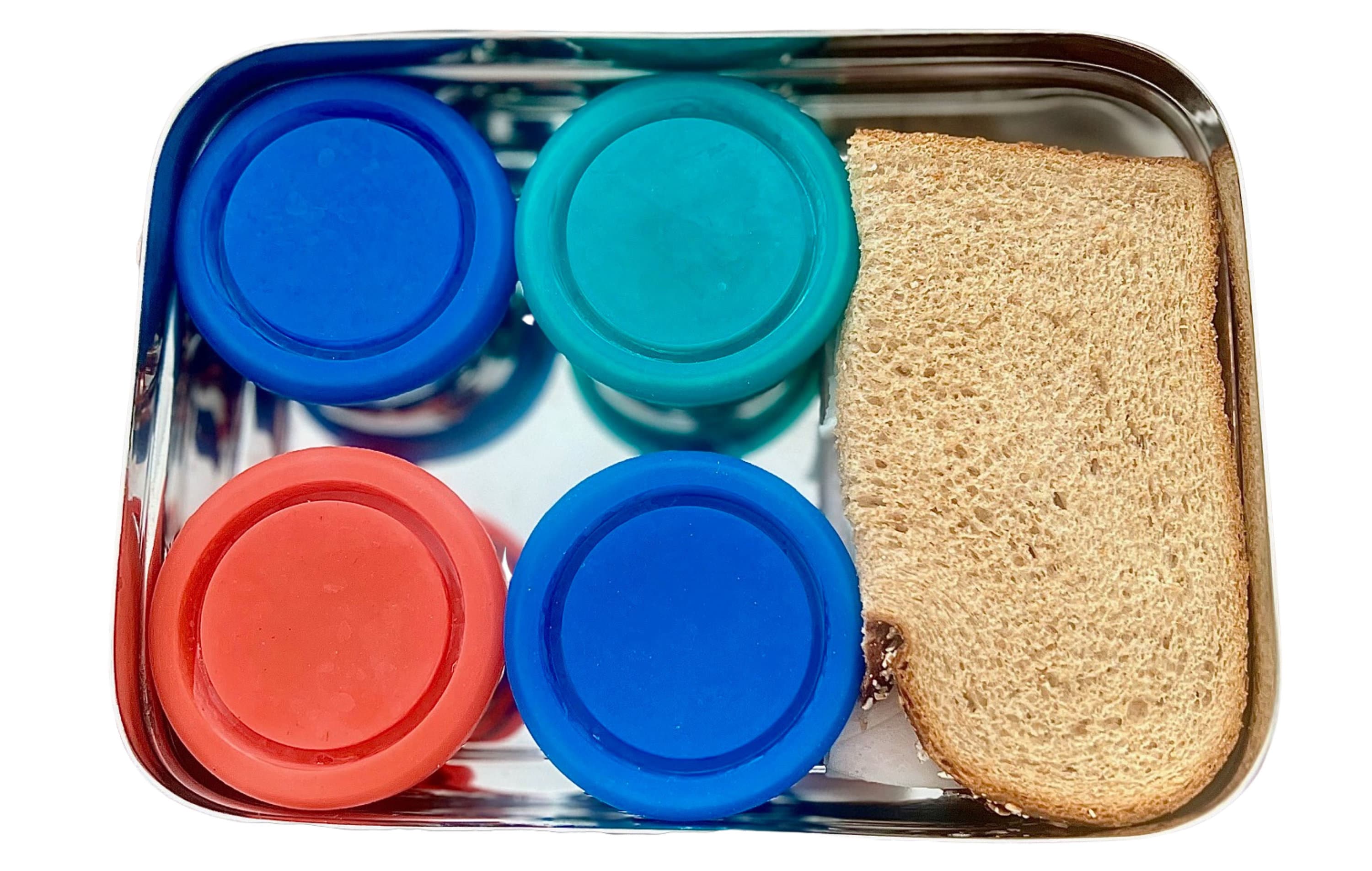 Stainless Steel Snack Box: Compact Reusable Lunchbox With 6 Individual ...