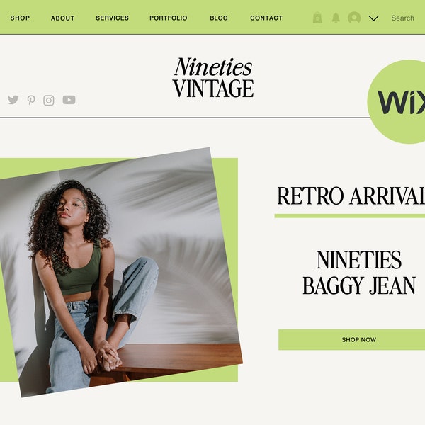 90s Theme Template - Etsy