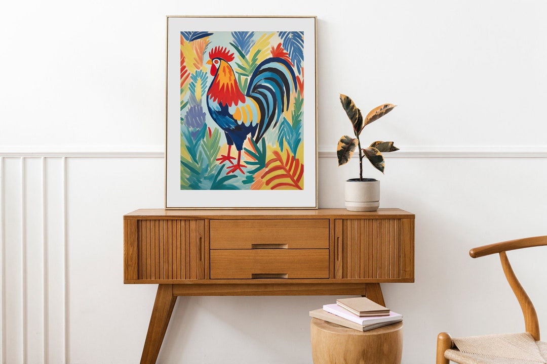 Giclee Print of a Rooster - Etsy