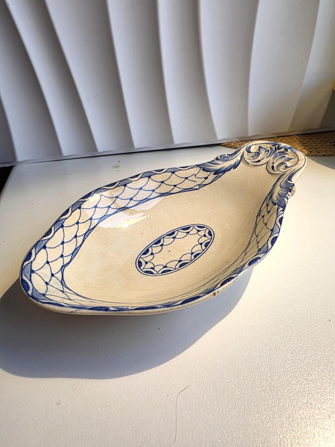 Rare Rörstrand “alva” Blue and White Flint Porcelain Serving Dish ...