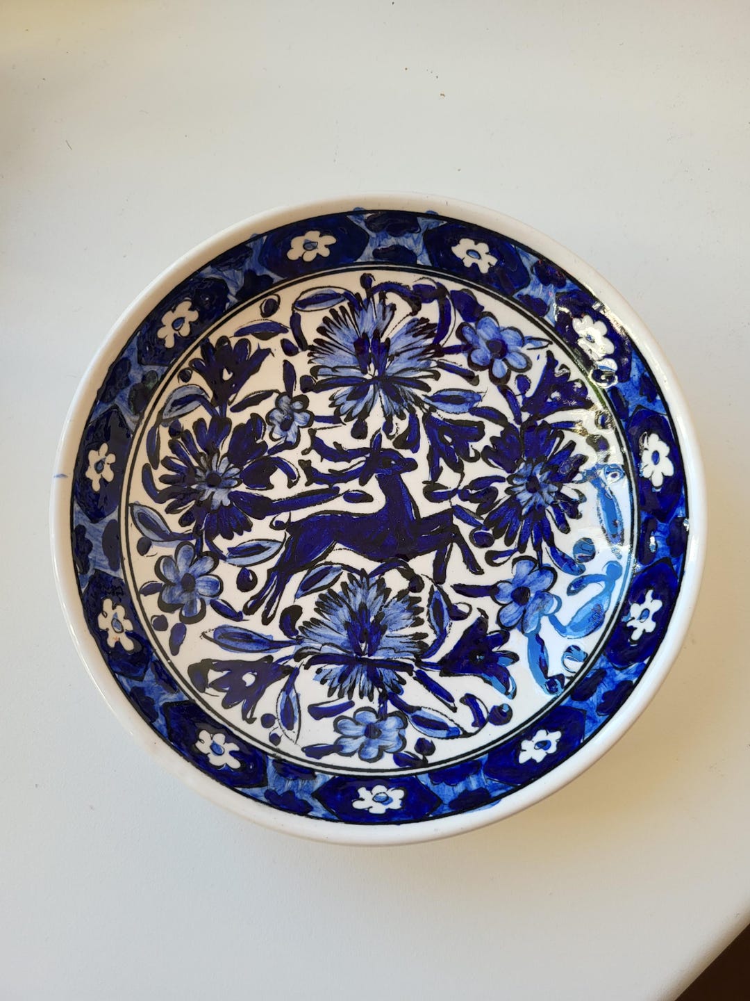 Vintage Handmade Greek Rhodes Ceramic Plate – Ikaros Pottery, 16.5 Cm ...