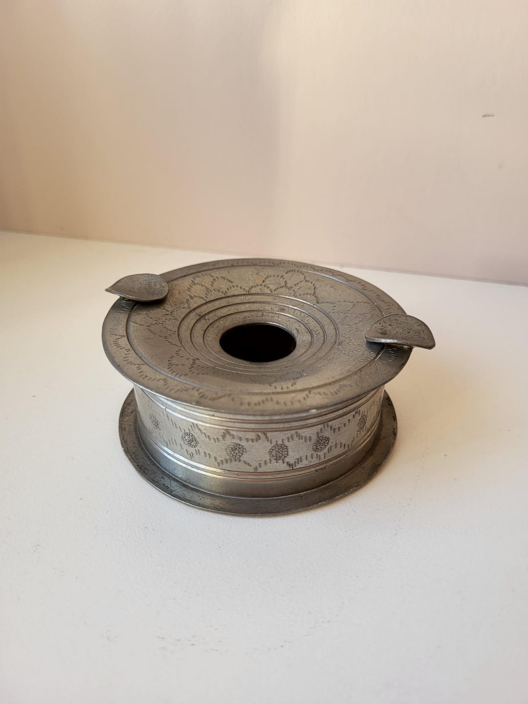 Rare Pewter Ashtray With Engraving – Vintage Scandinavian Design by ...