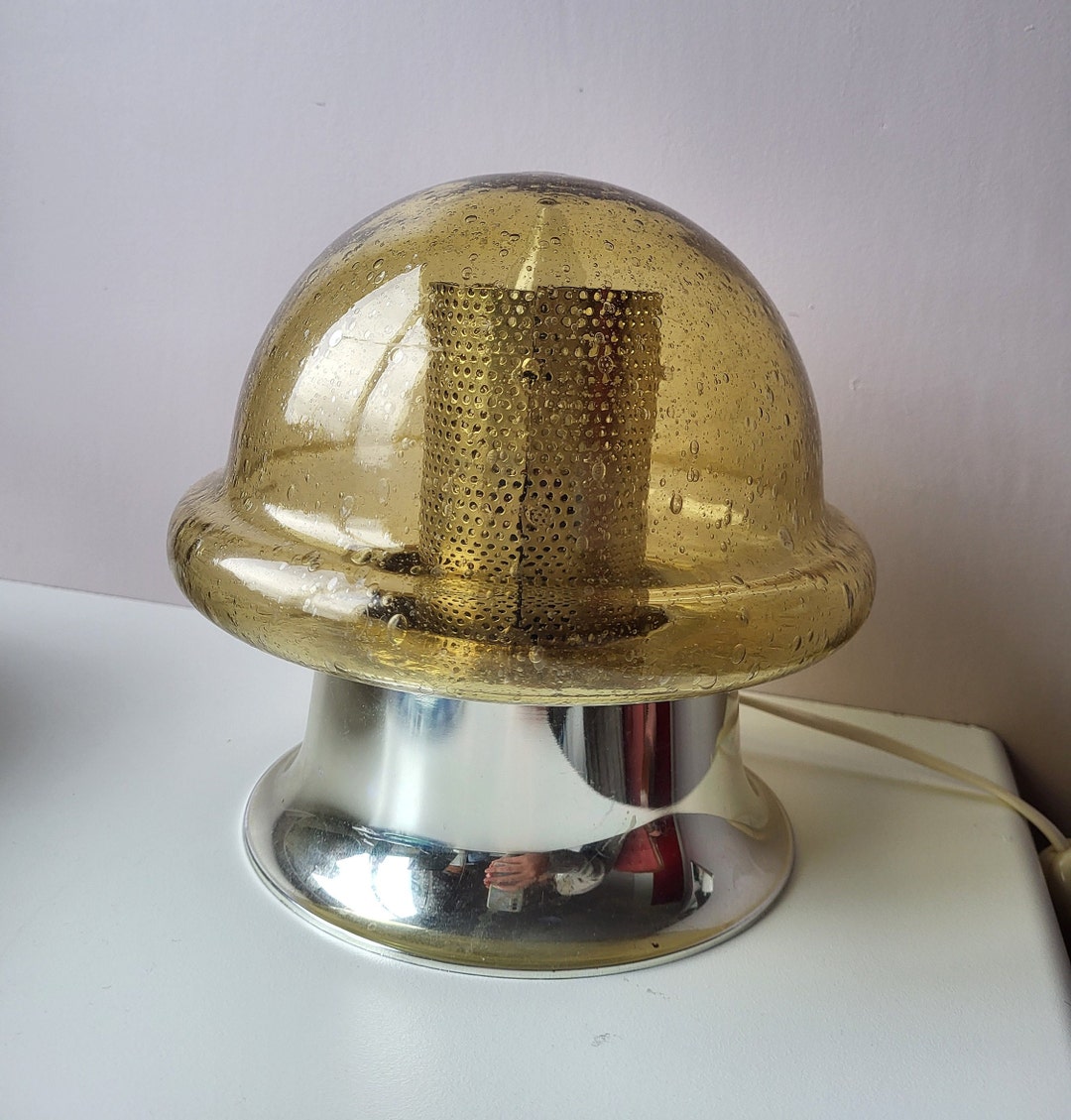 Vintage Retro Flickering Mushroom Table Lamp Switches Kena Eur 1970s - Etsy