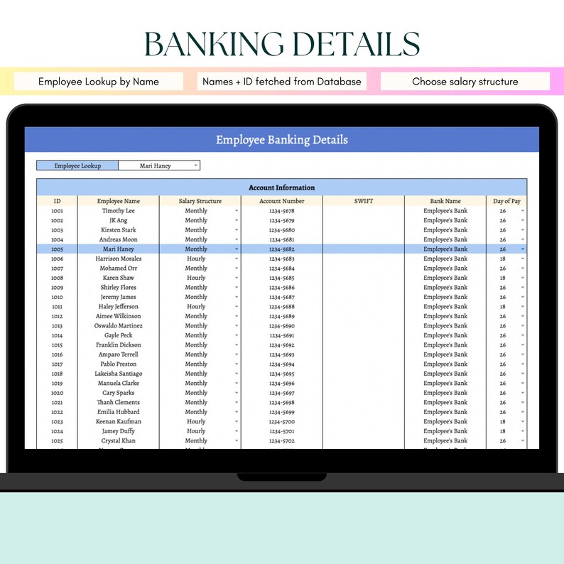 Employee Database & Leave Management System: Google Sheets Team Manager ...