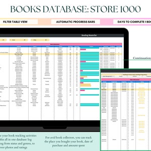 Digital Reading Journal Google Sheets Book Tracker, Personal Digital ...
