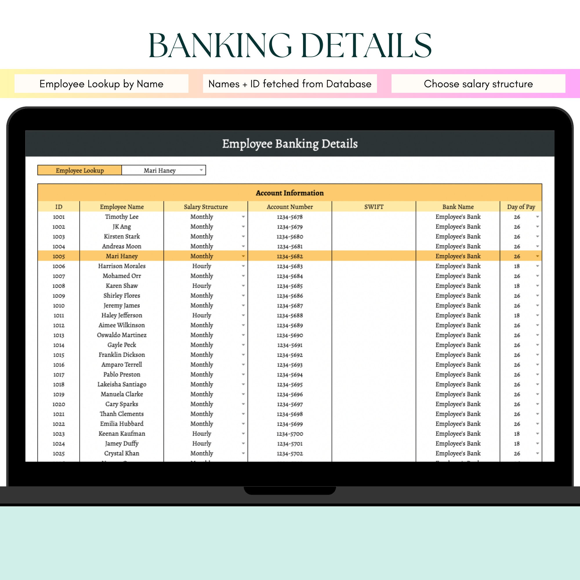 Employee Database & Leave Management System: Google Sheets Team Manager ...