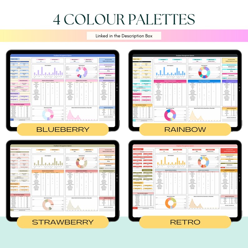 Employee Database & Leave Management System: Google Sheets Team Manager Hub With Performance ...
