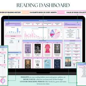 Book Tracker & Reading List on Google Sheets, Personal Digital Library ...