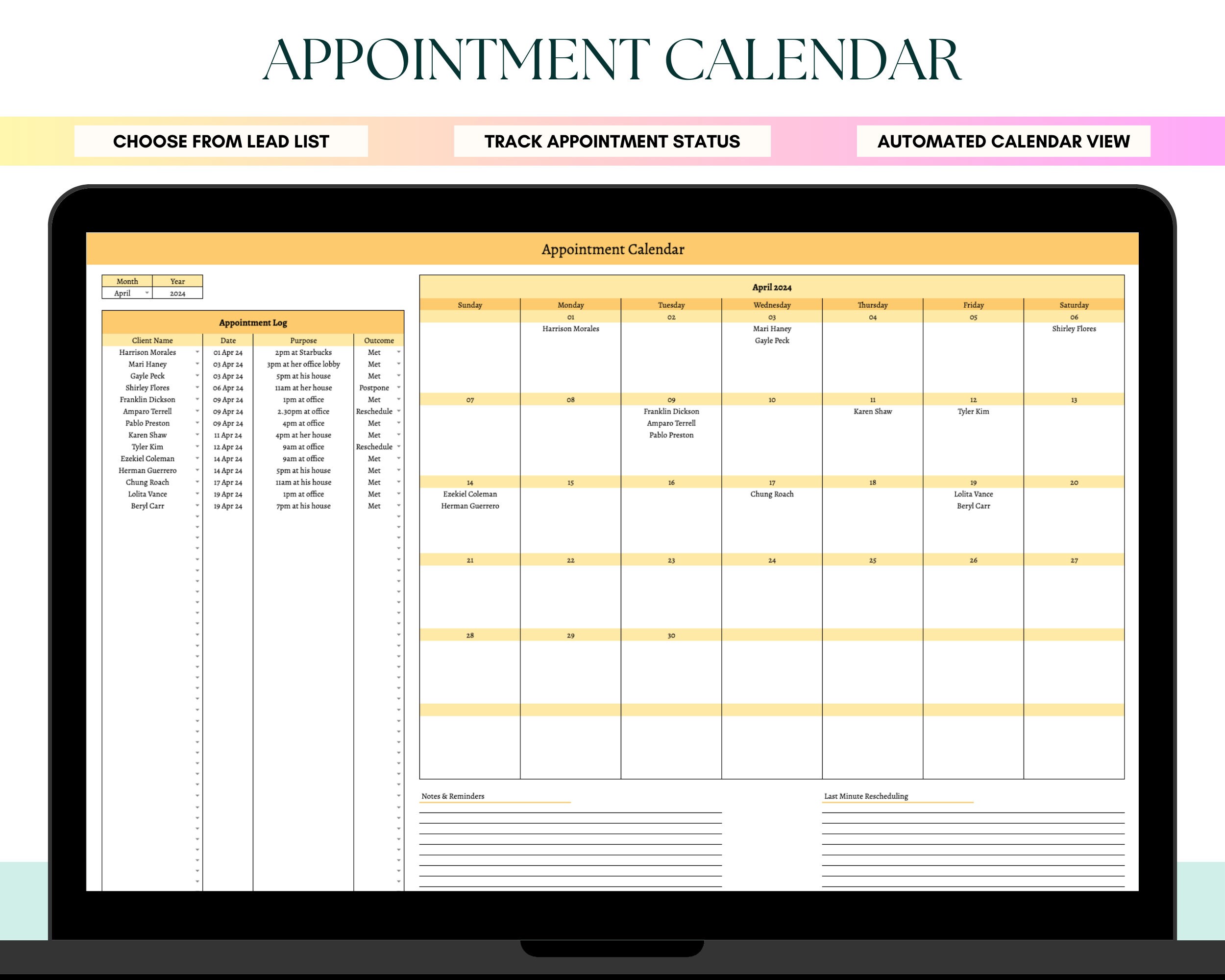 Insurance Agent Sales & Activity Tracker on Google Sheets: Goal Setting ...