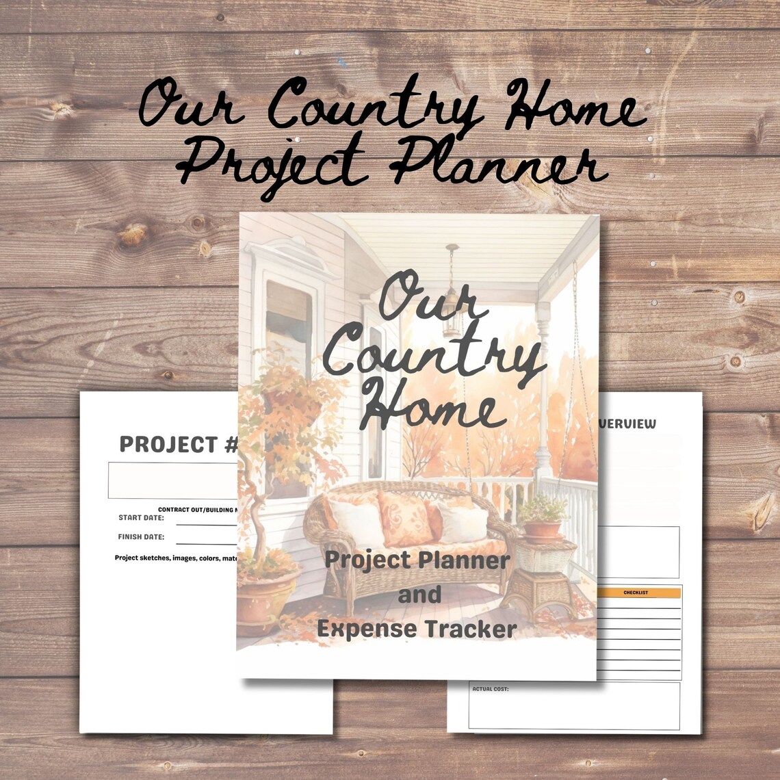 Home Project Planner, Home Project Tracker, Printable Project Planner ...
