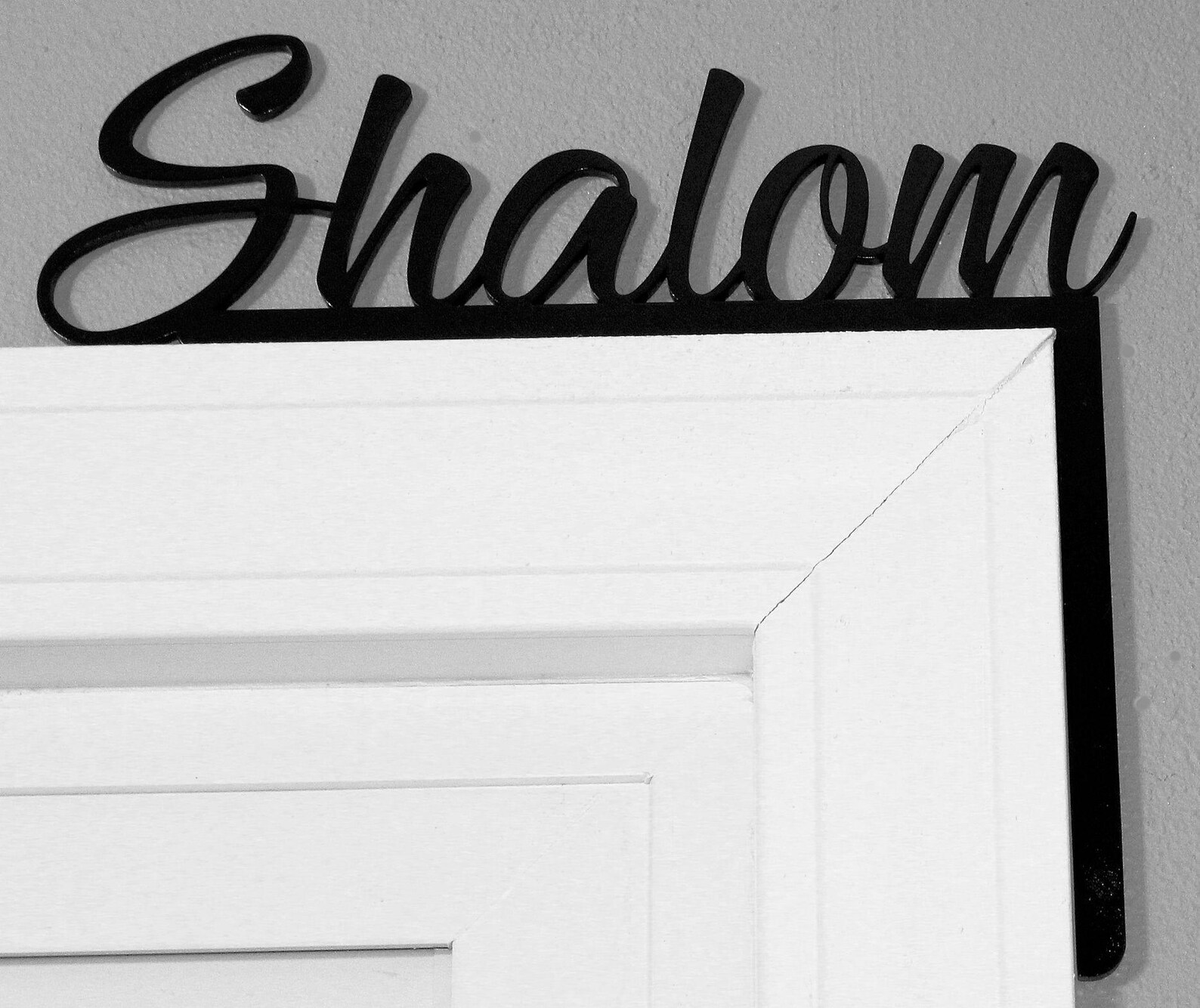 Shalom Door Corner Sign: Gloss Finish Mantel Topper - Etsy