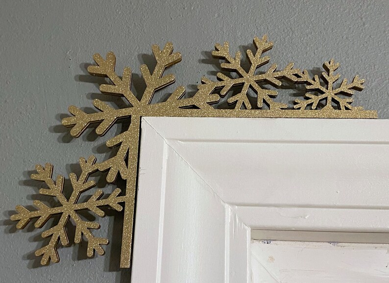Snowflake Door Corner| Left or Right Side - Etsy