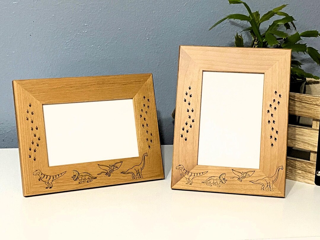 Dinosaur Picture Frame | Personalized Options | 4x6 - Etsy