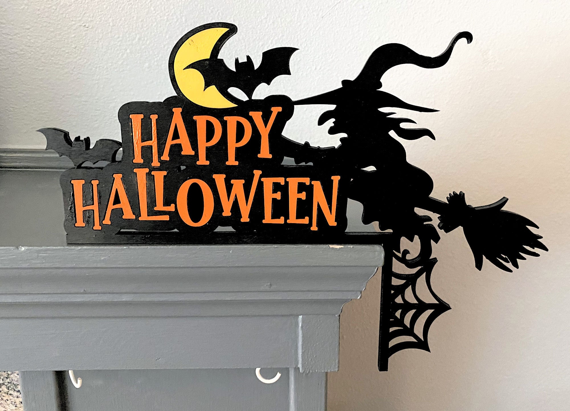 Halloween Door Corner happy Halloween Witch right Only - Etsy