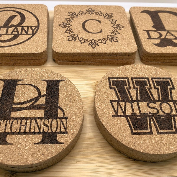 Letter Coaster - Etsy