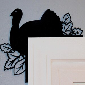 Turkey Silhouette Door Corner| Left or Right Painted on Both Sides ...
