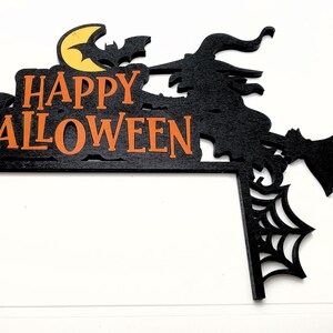 Halloween Door Corner |happy Halloween Witch -right Only - Etsy