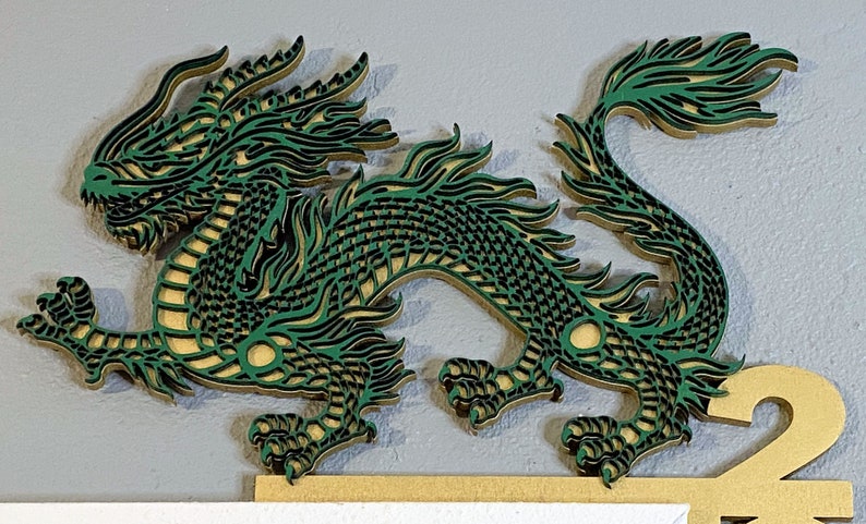 New Years Dragon 2024 Door Corner Right Side Only Choice of Red or ...