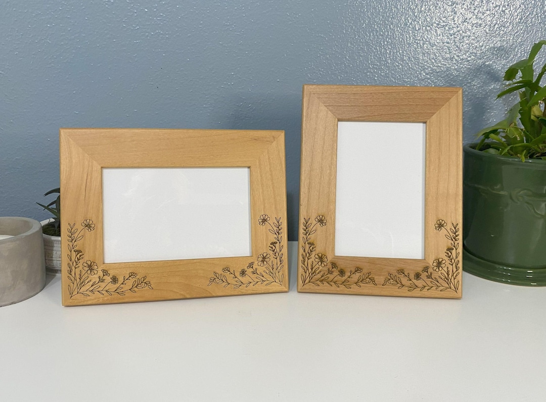 4x6 Wildflowers Picture Frame | Personalized Options - Etsy