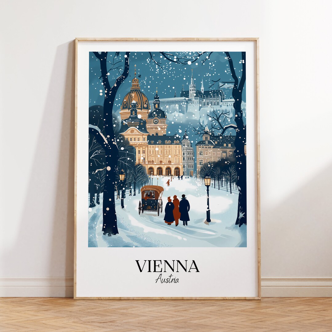 Vienna City Print, Vienna Travel Poster, Austria Travel Gift, Vienna ...