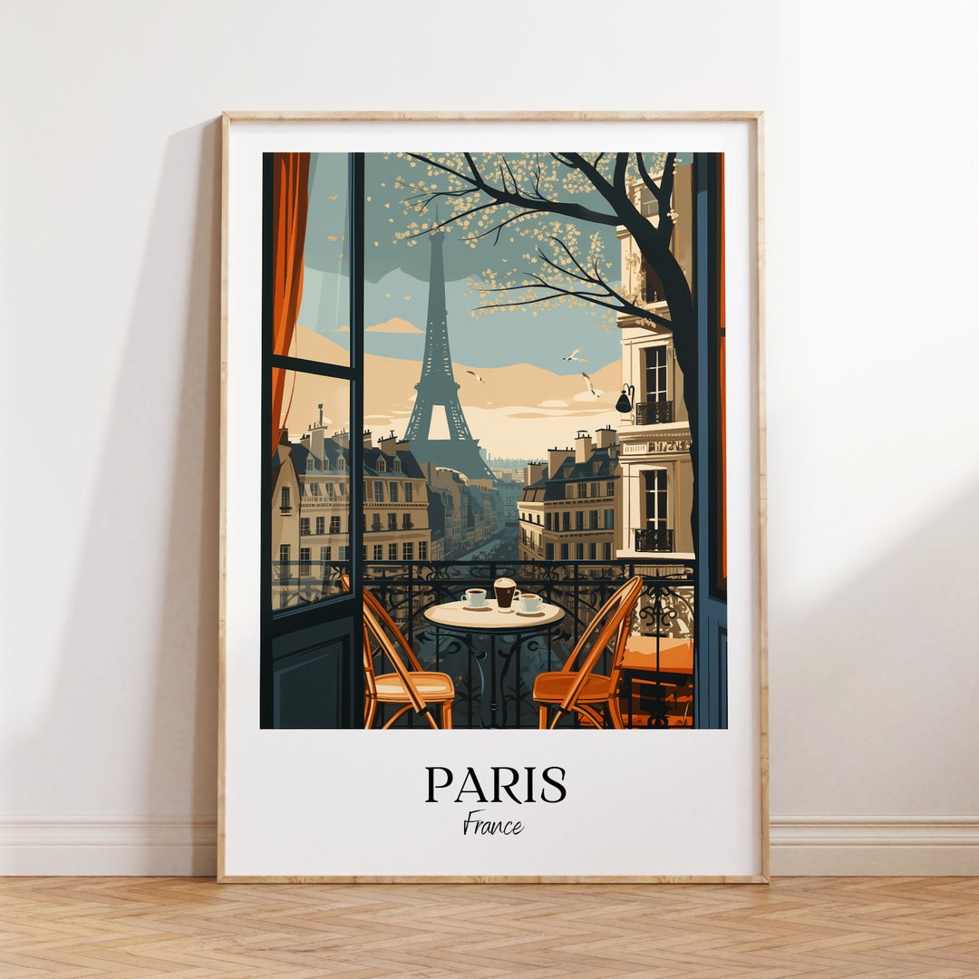Paris City Print, Paris Travel Poster, France Travel Gift, Paris ...