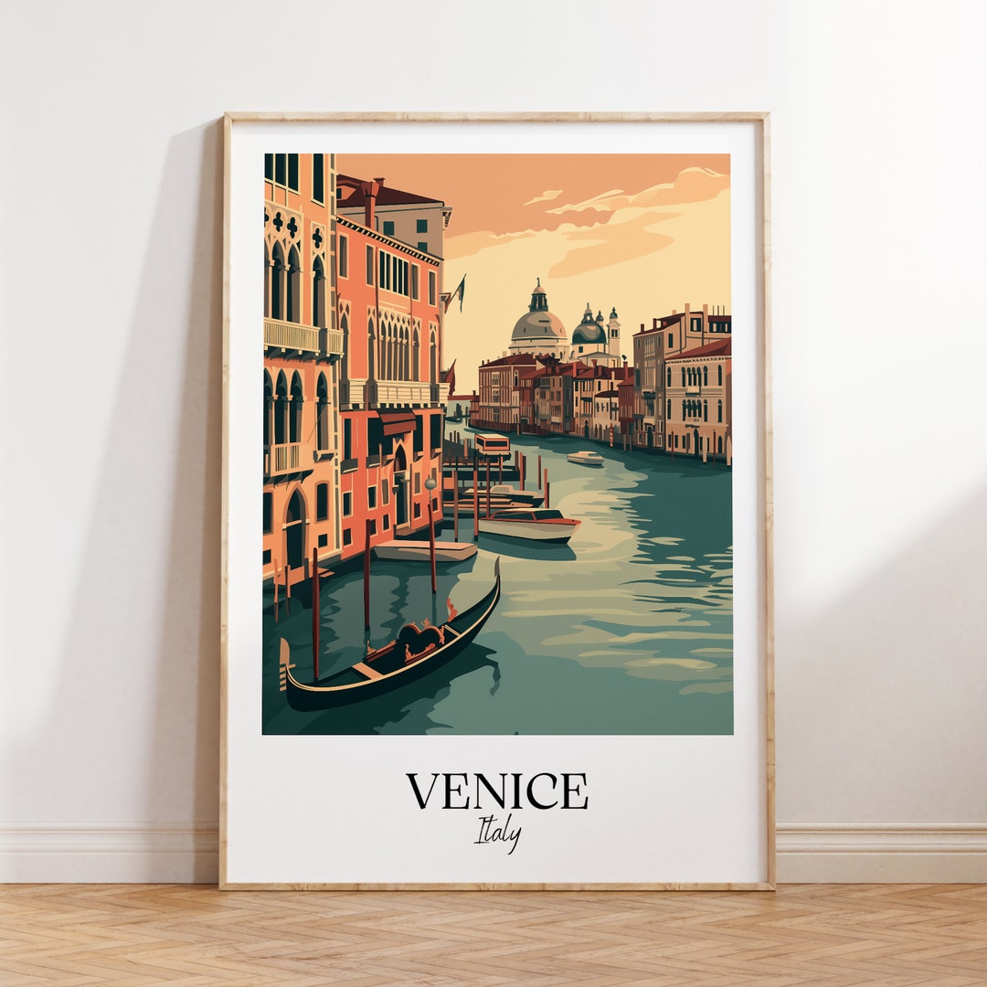 Venice City Print, Venice Travel Poster, Italy Travel Gift, Venice ...