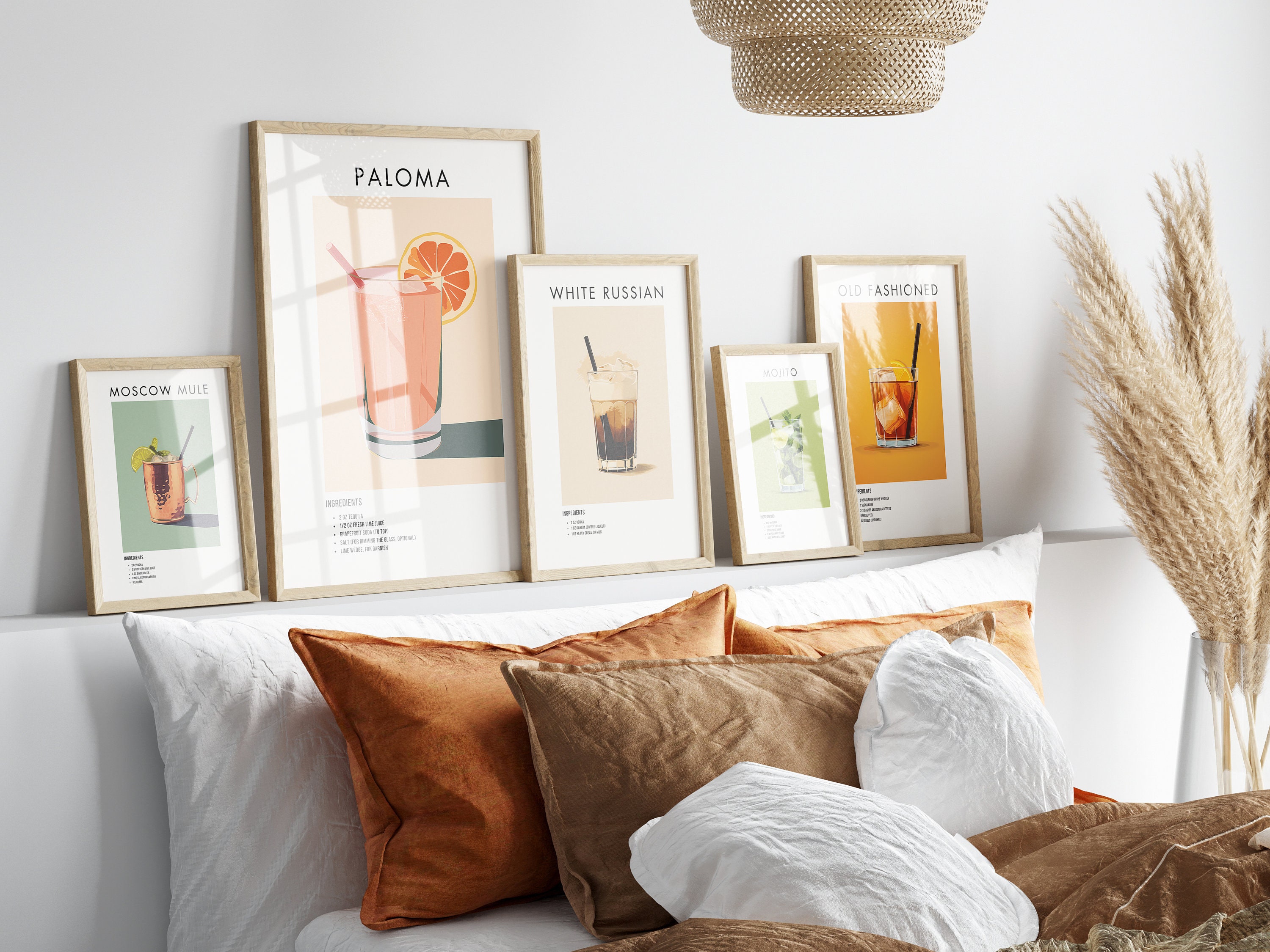 Paloma Poster, Cocktail Art, Printable Wall Decor, Bar Decor, Kitchen ...