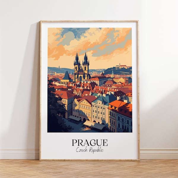 Prague Poster - Etsy