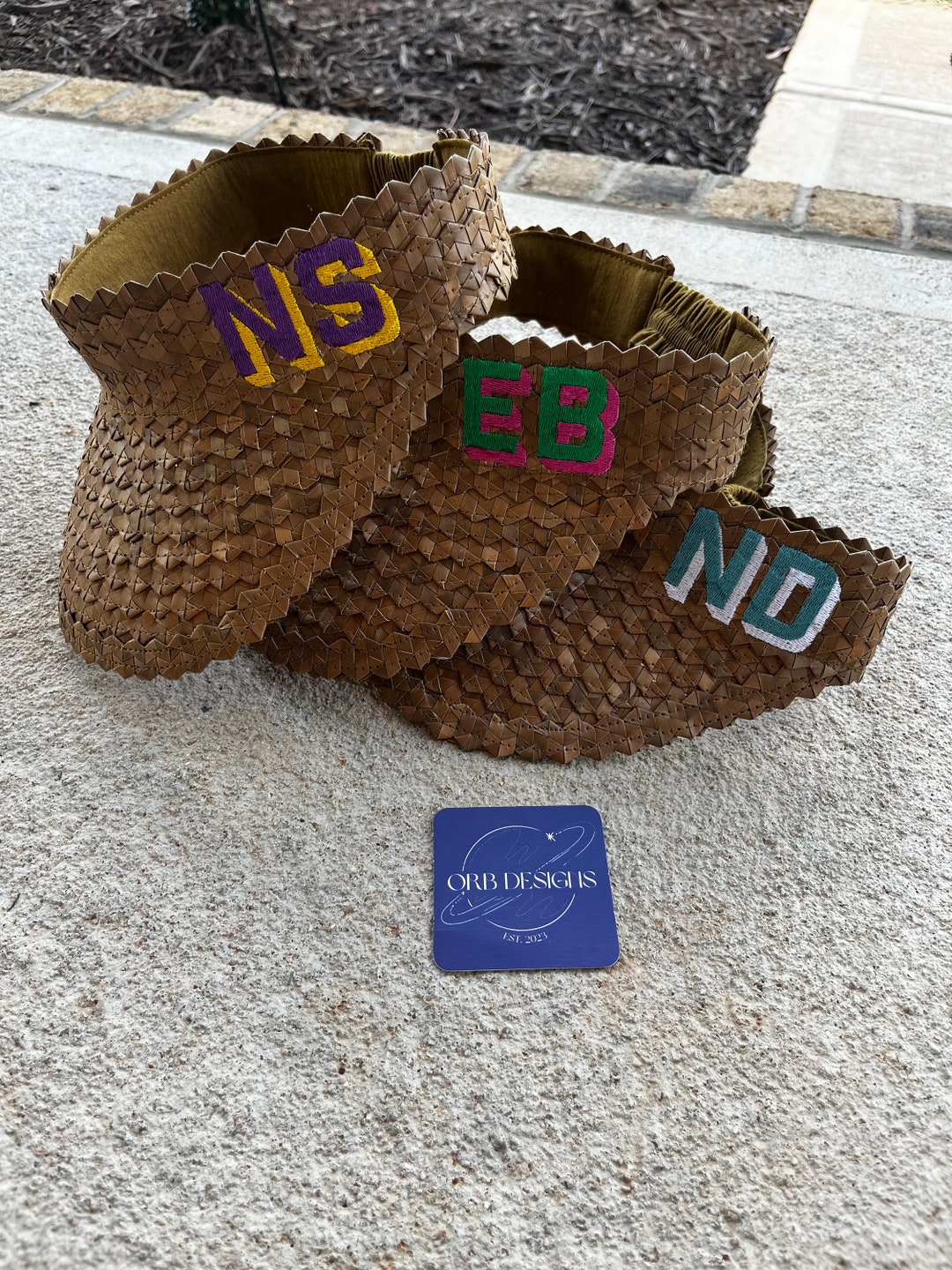 Personalized Straw Visors for Women, Monogrammed Straw Visor ...