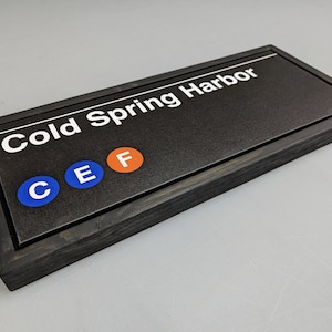 Personalized NYC Subway Sign Canvas: Custom Home Decor - Etsy