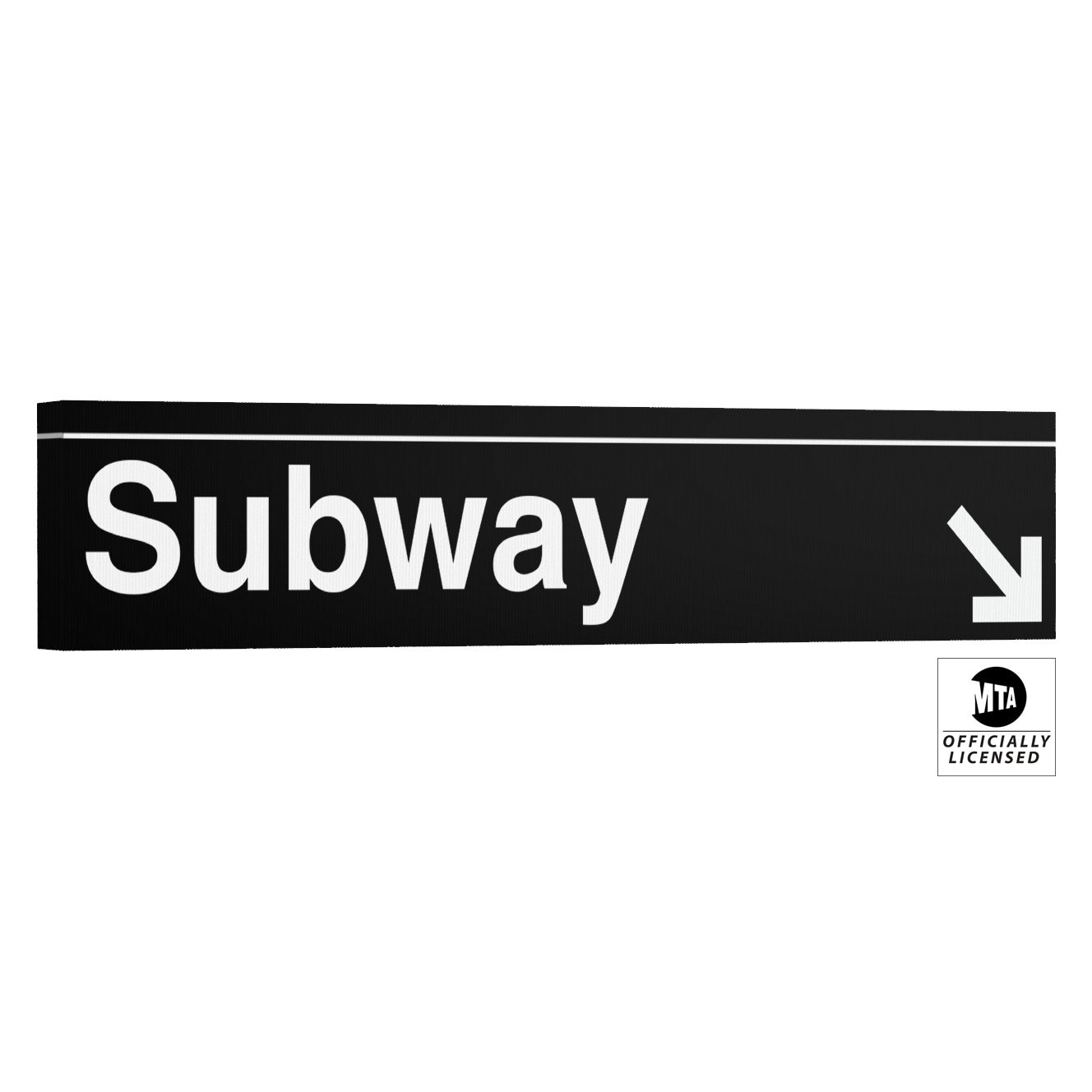 Personalized Subway Sign With Arrow Custom Name and Lines Long Narrow ...