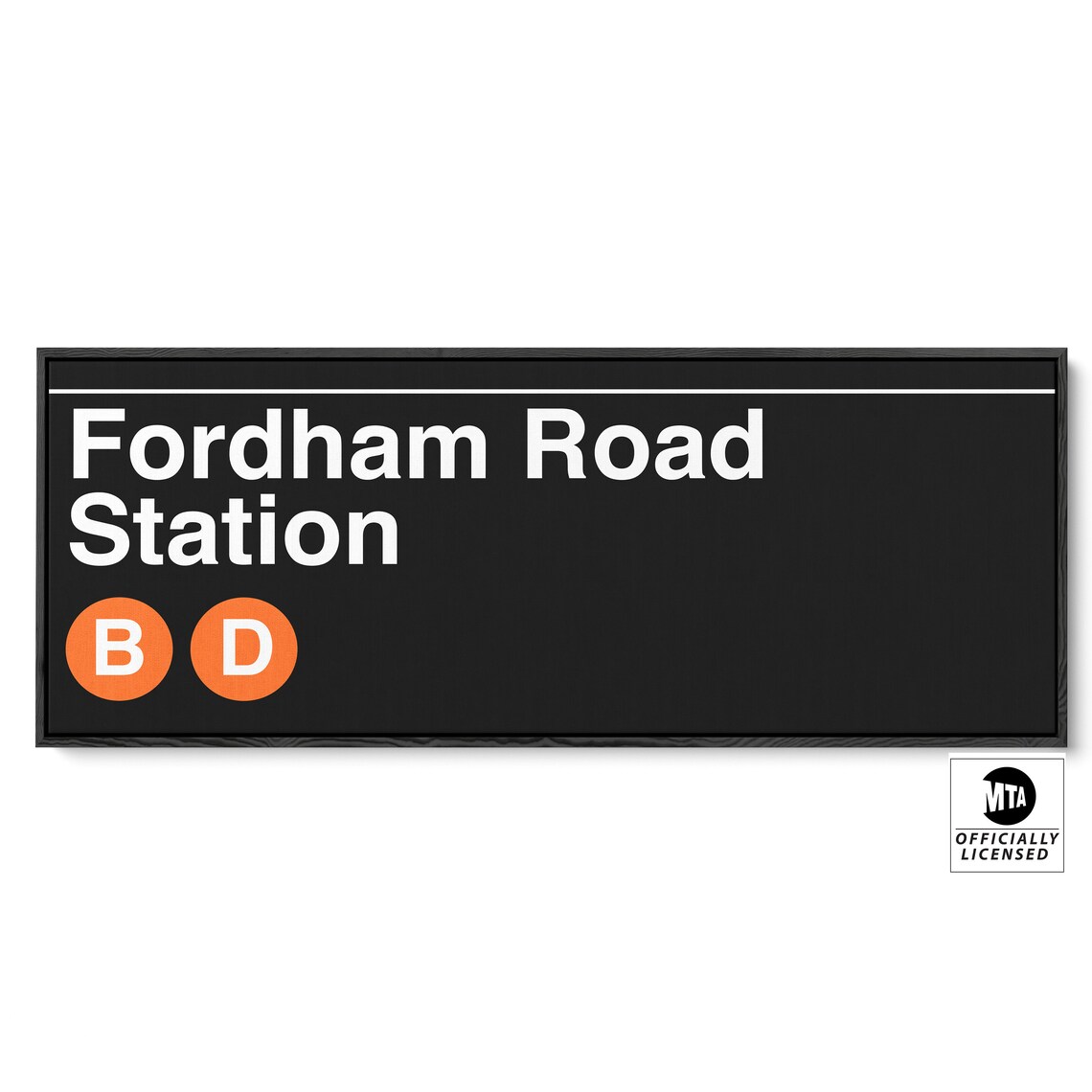 Fordham Road Subway Station Sign - B D Train Lines - Tall Version - Etsy