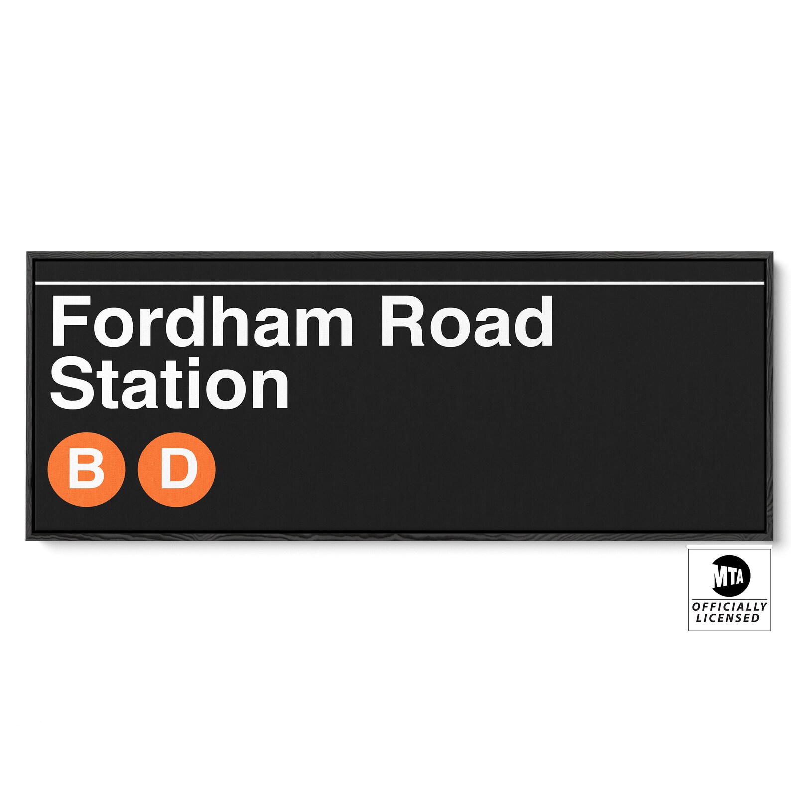 Fordham Road Subway Station Sign - B D Train Lines - Tall Version - Etsy