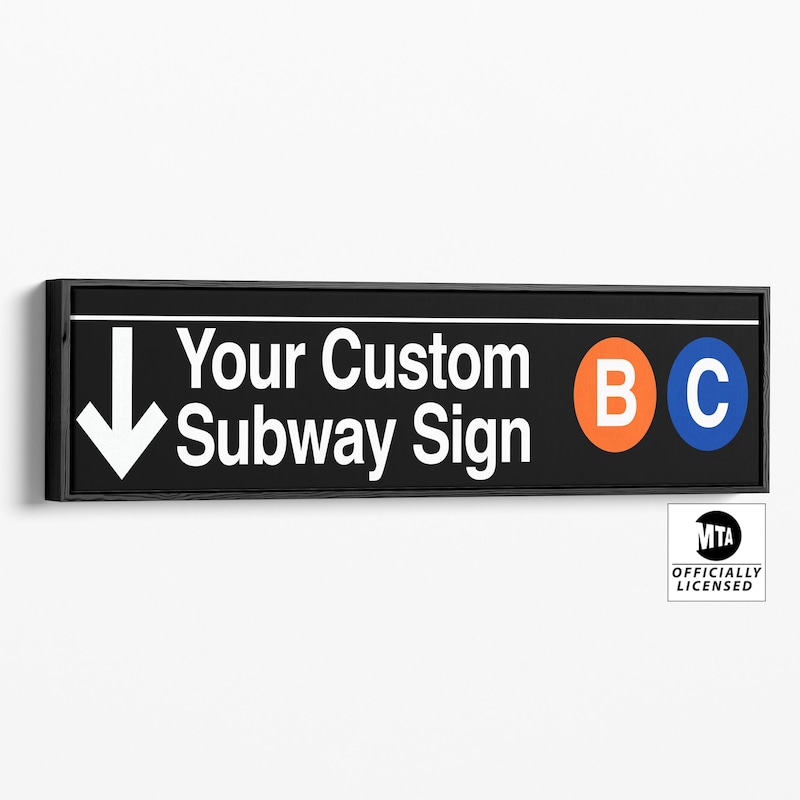 Subway Sign Art - Etsy