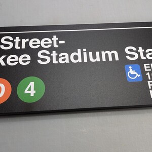 161st Street-yankee Stadium Subway Sign - B, D, 4 Train Lines - Tall ...